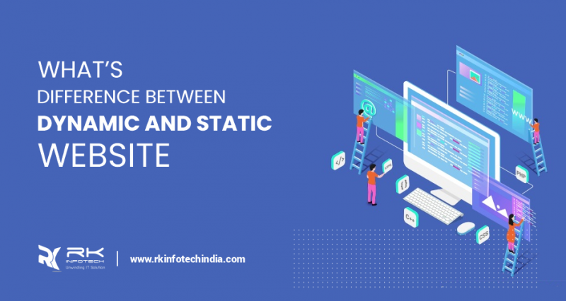 Difference between a dynamic and static website | RK Infotech