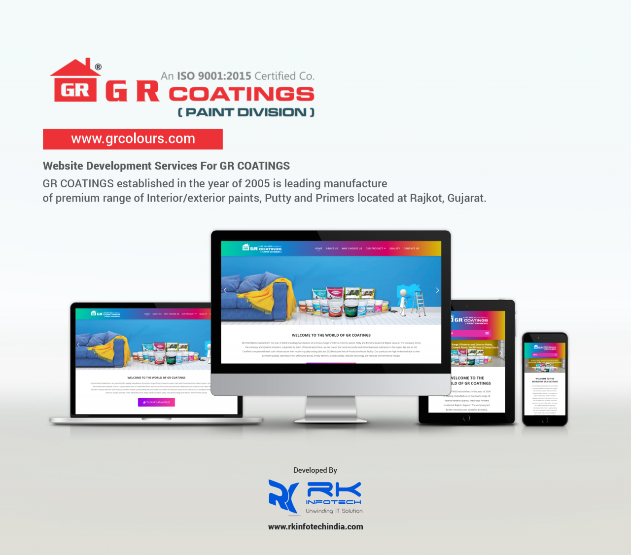 GR COLOURS & COATINGS | RK Infotech